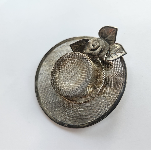 Jewelry | Vintage Pewter Hat Broochpin | Poshmark